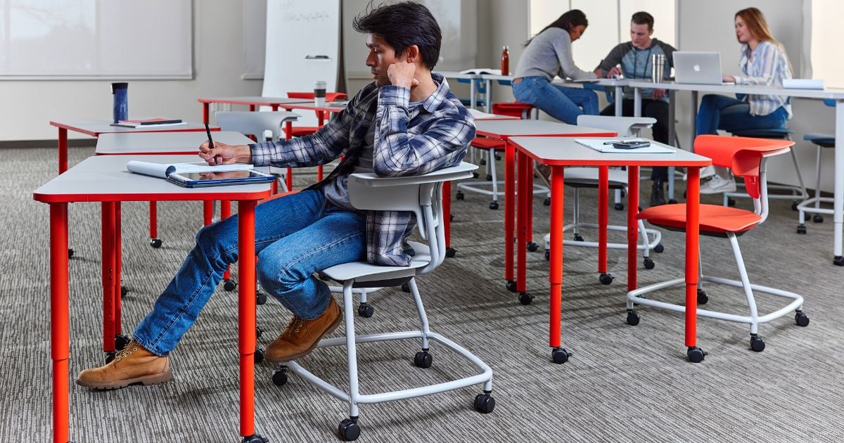 Student Sitting In A Chair