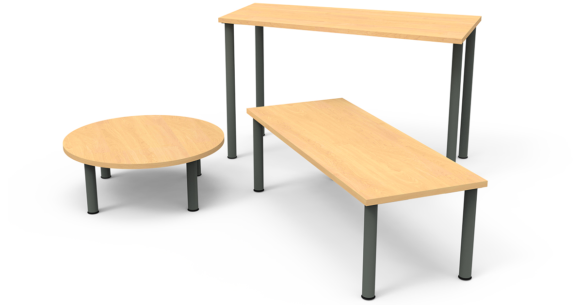 Pillar Table with Custom Leg Heights | KI